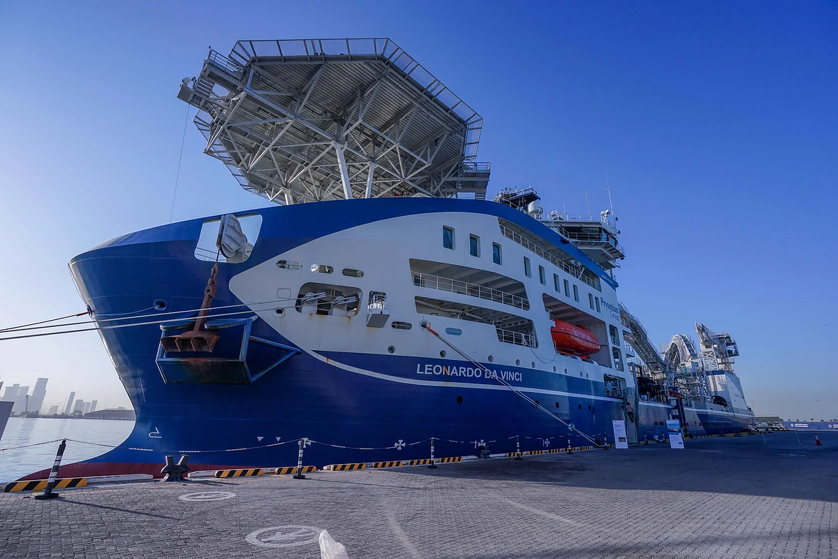 World's leading cable-laying vessel begins operations on Adnoc, Taqa's ...