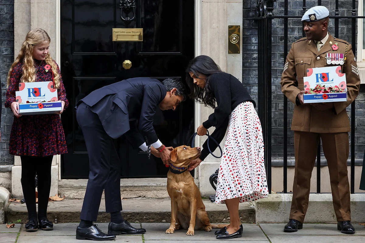 UK's PM Rishi Sunak in trouble after letting his dog roam free in park ...
