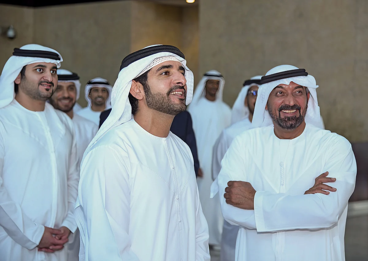 Look: Hamdan, Maktoum tour Emirates headquarters | Khaleej Times