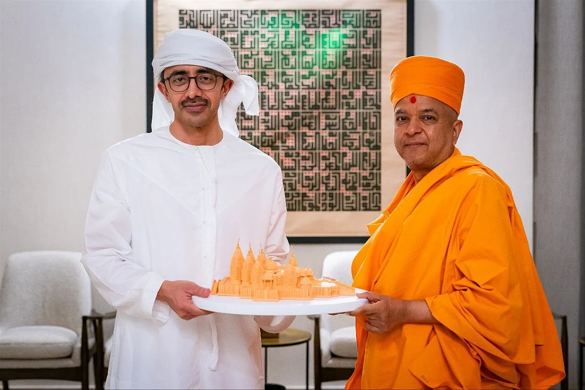 Work on UAE's first traditional Hindu temple reviewed | Khaleej Times