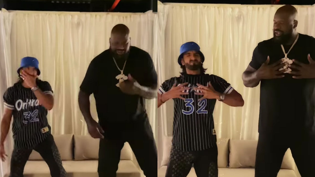Watch: Ranveer Singh grooves on 'Khalibali' with NBA legend Shaq in Abu ...