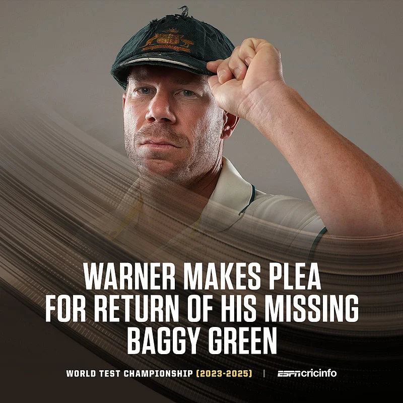 Warner 'relieved' after being reunited with iconic baggy green cap