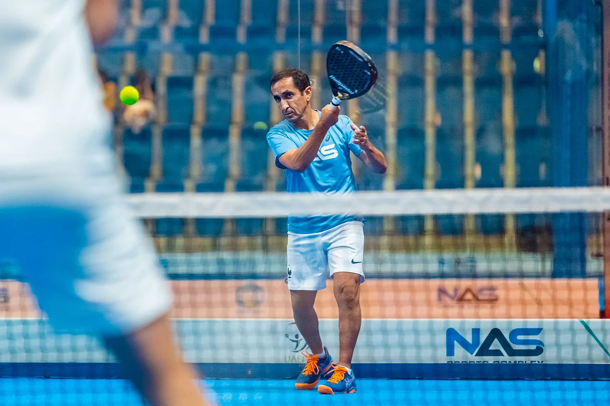 Sheikh Saeed bin Maktoum bin Juma Al Maktoum and Morad enter Padel ...