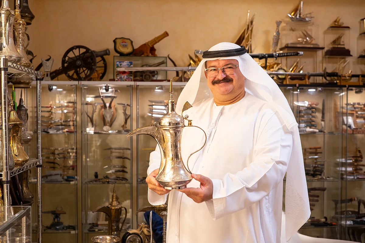 Look: From Sheikh Zayed's coffee pot to vintage swords, this Emirati ...