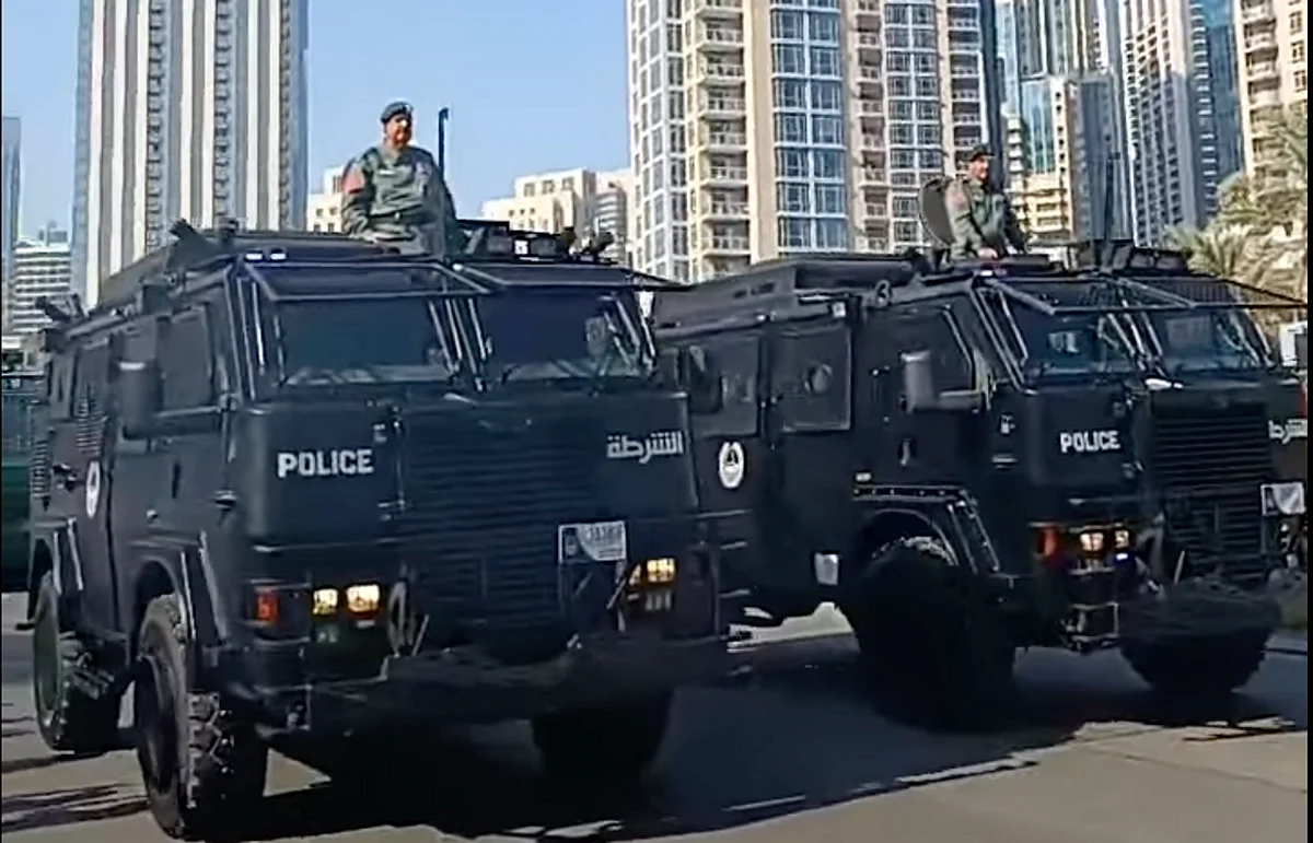 Watch: Armoured vehicles, supercars roll down Dubai streets during UAE ...