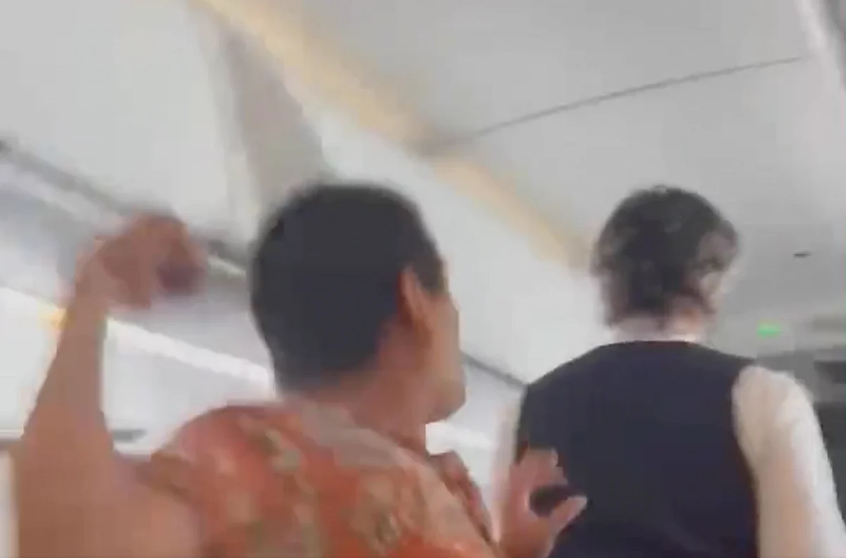 Unruly passenger arrested for punching flight attendant, restrained by ...