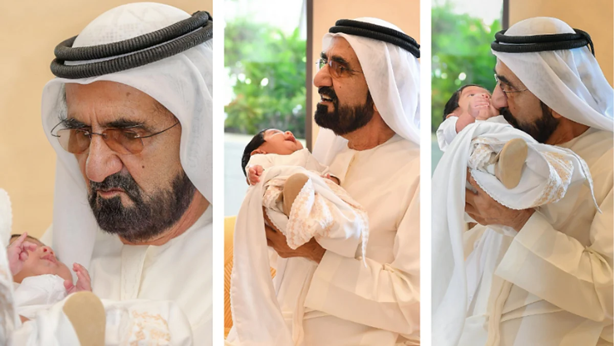 Look: New photos of Dubai's Ruler Sheikh Mohammed with baby Mohammed ...