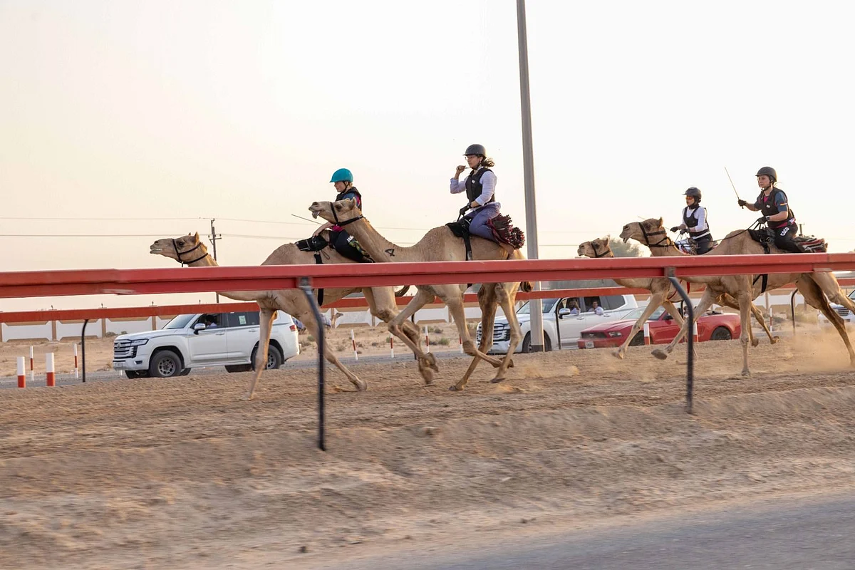 UAE’s first all-female camel racing team completes 100km ride through ...