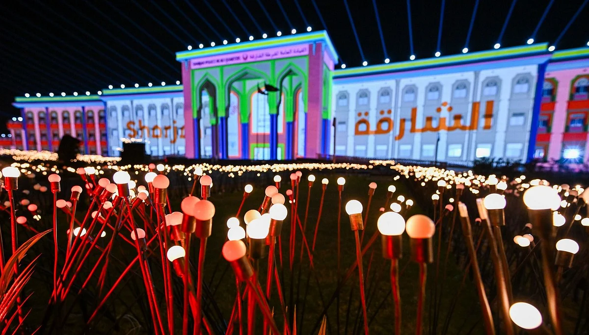 Look: UAE landmarks transform into dazzling displays as Sharjah Light ...