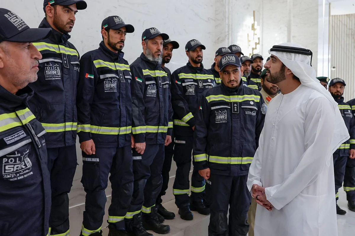 Watch: Sheikh Hamdan meets UAE rescuers who helped locate, pull Turkey ...