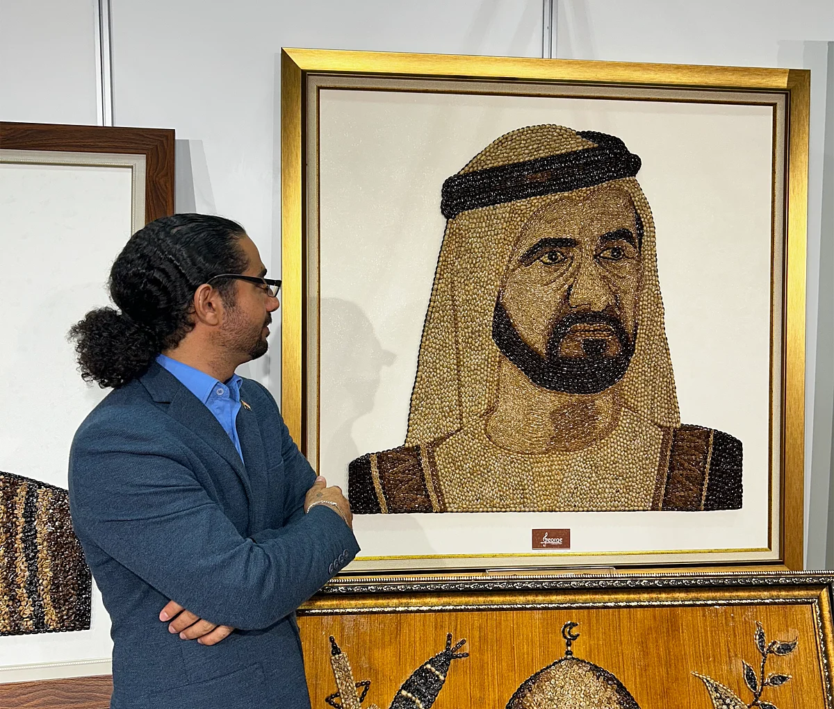 Look: This portrait of Sheikh Mohammed is made up entirely of coffee ...