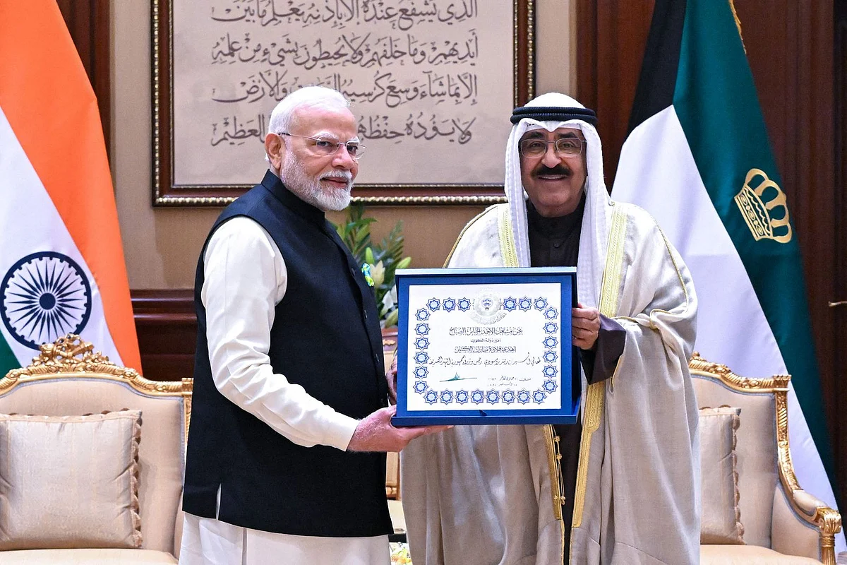 Indian PM Modi receives Kuwait's highest civilian award | Khaleej Times