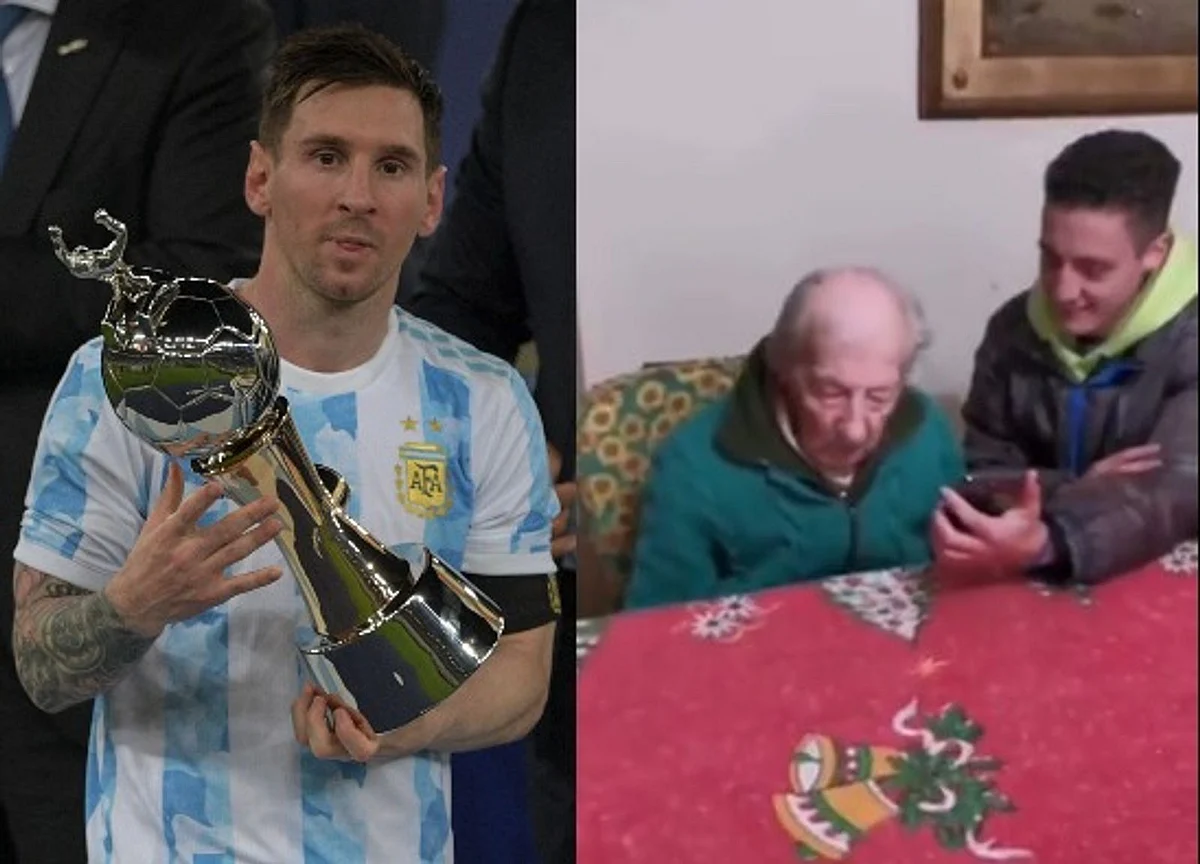 Video: When Lionel Messi surprised a 100-year-old grandfather in Argentina