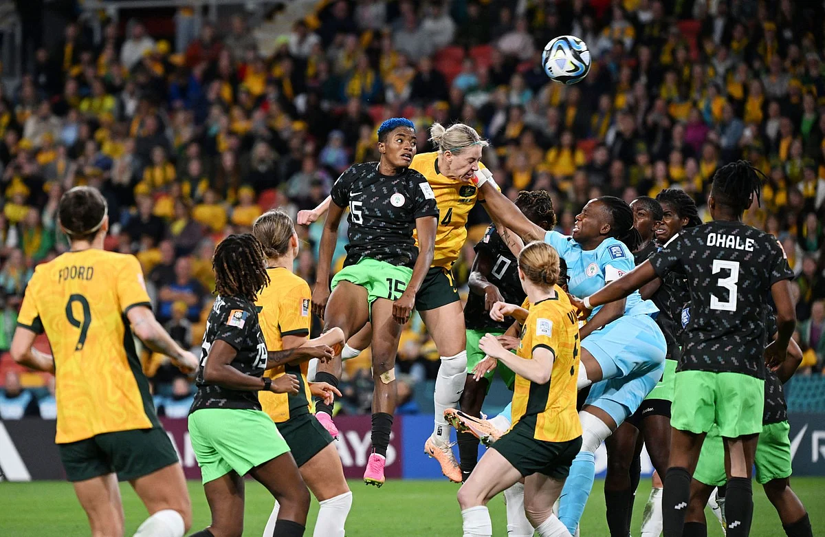 Nigerian players in party mode after shock win over hosts Australia at ...