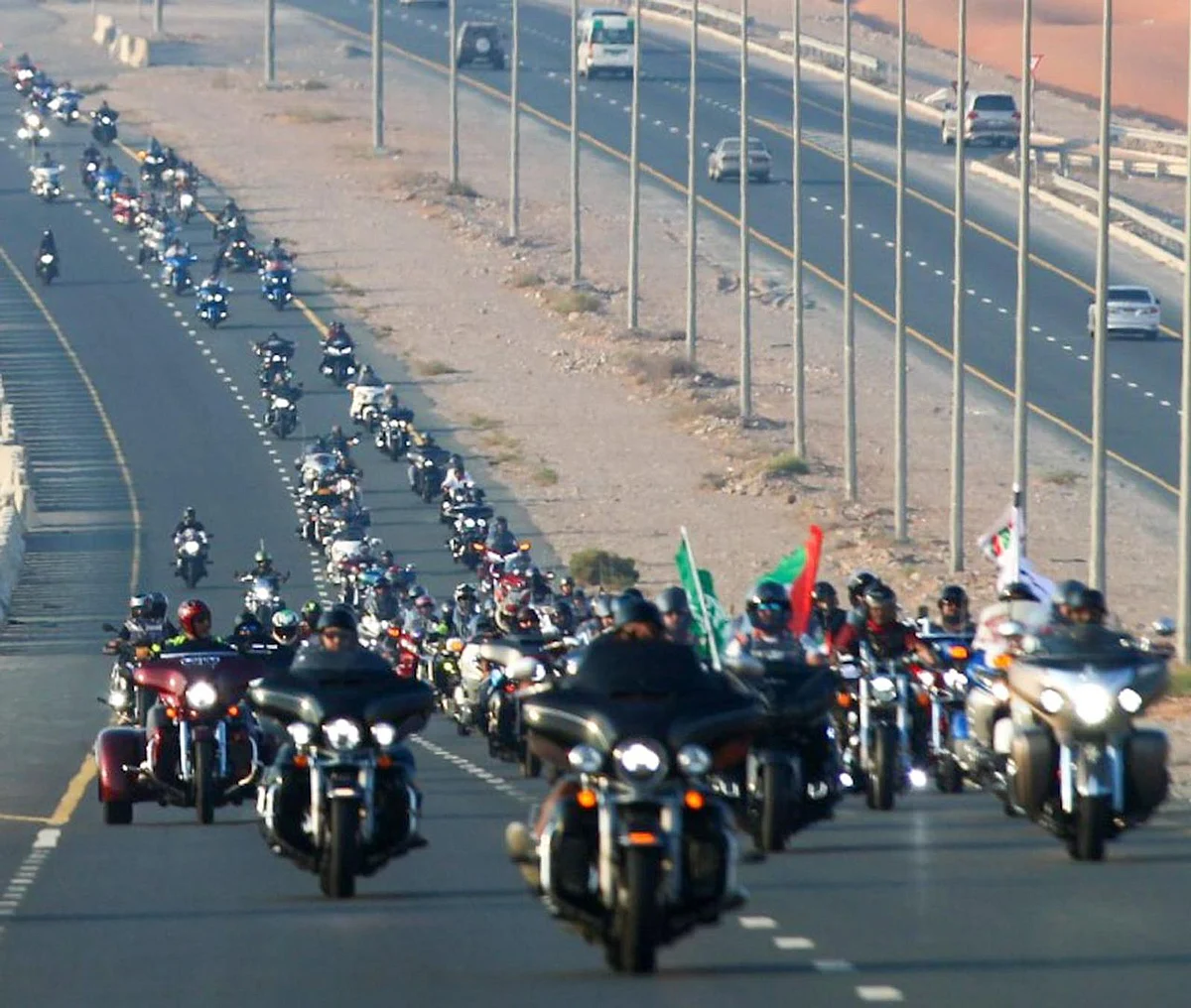 Look: Over 1,000 motorbikes vroom across UAE highways for National Day ...
