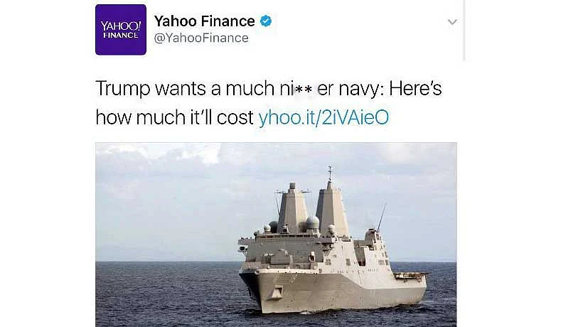 Yahoo accidentally tweets racial slur, starts trending with viral hashtag | Khaleej Times