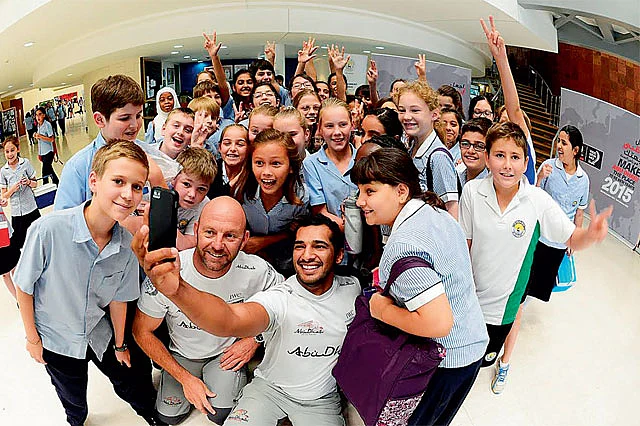 Sailing superstars Khalid, Walker enthral students in Abu Dhabi ...