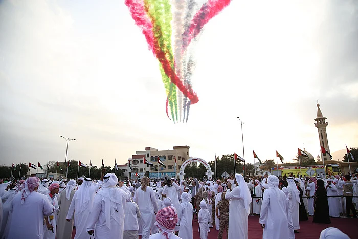 UAE flags paint the skies of Dibba Al Hisn | Khaleej Times