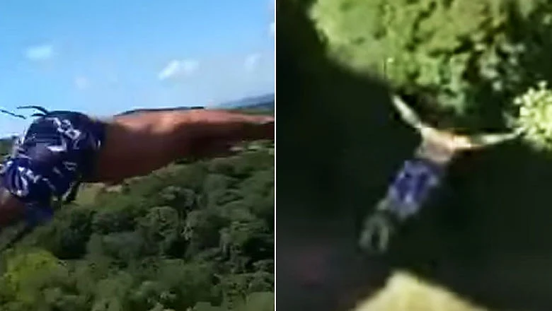 Man leaps to death as bungee jump goes horribly wrong