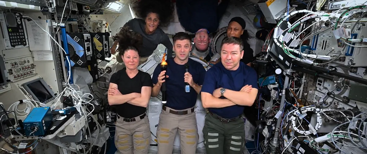 Watch: Olympics in space? NASA astronauts play 'out-of-this-world ...