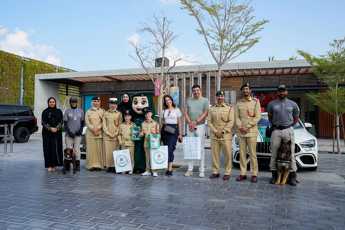 Dubai Police for a day: 2 siblings get to wear uniform, ride luxury ...