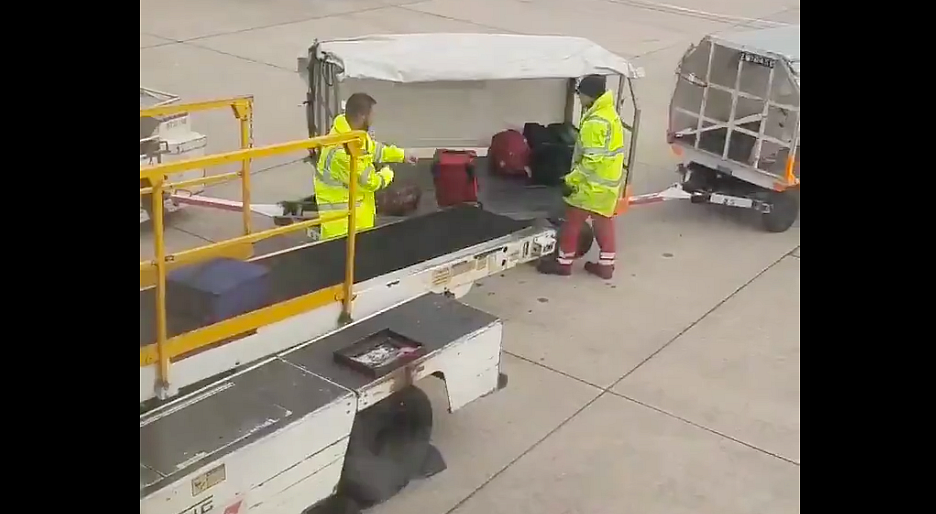 Video: Passenger films baggage handler throwing luggage at airport ...