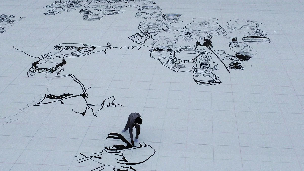 Nigerian artist aims at world record for largest individual drawing ...