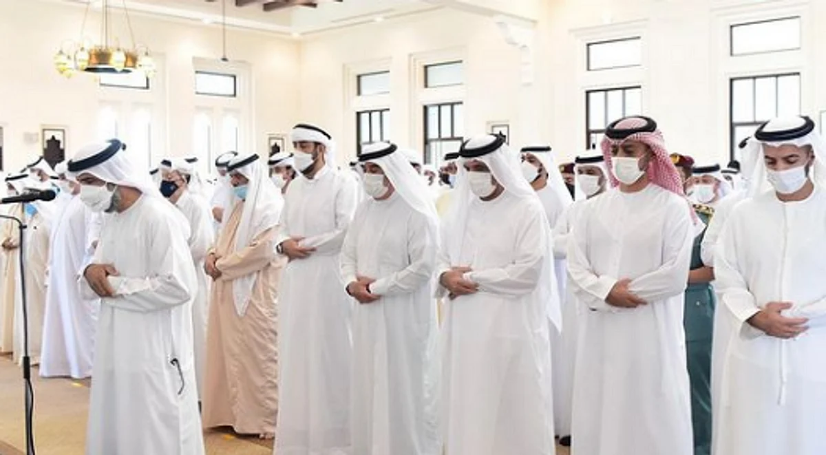 Video: UAQ, RAK Rulers perform funeral prayers for Sheikha Shamsa bint ...