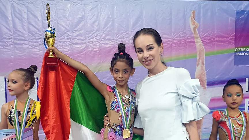 UAE's Lamia wins Youth Cup Rhythmic Gymnastics Championship gold medal ...