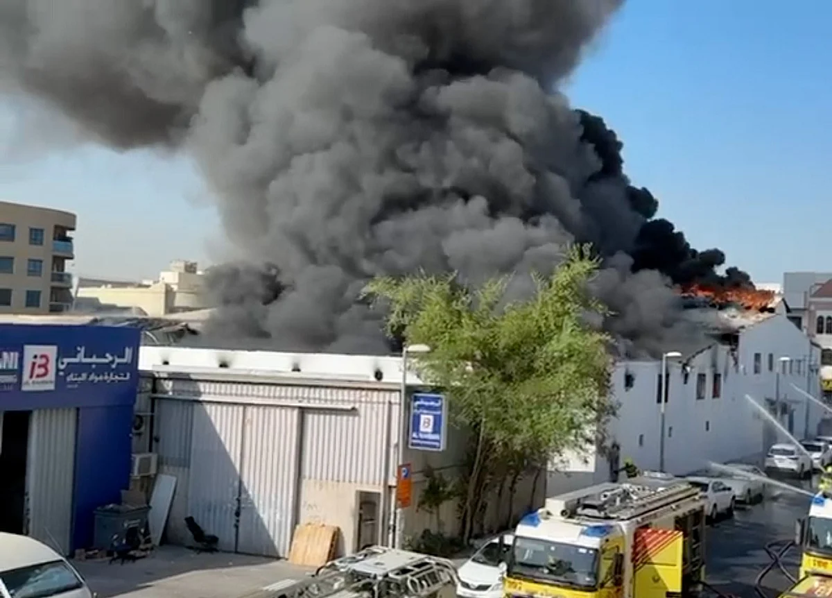 Dubai: Fire breaks out at warehouse near Metro station; firefighters ...