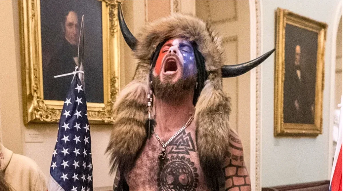 US: January 6 Capitol attack's horned 'shaman' jailed after guilty plea ...