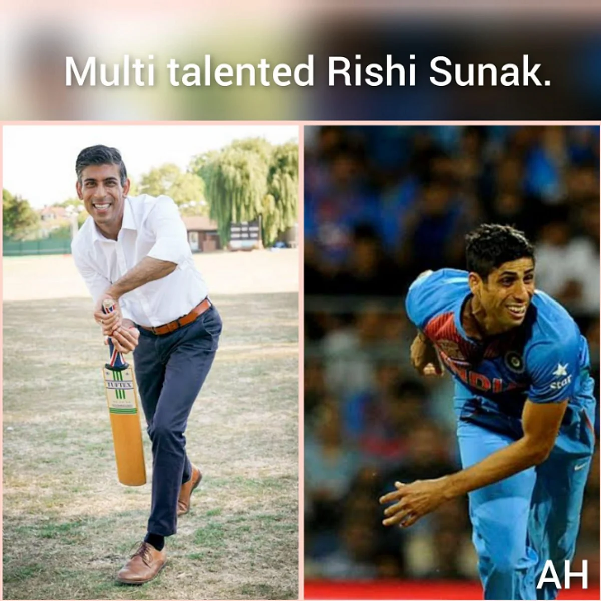 When former Indian pacer Ashish Nehra became British PM Rishi Sunak ...