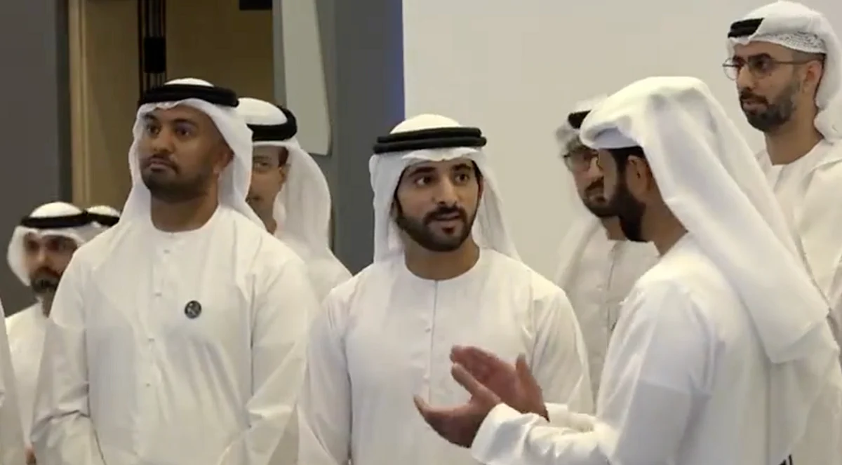 Watch: Sheikh Hamdan applauds, smiles as UAE astronaut blasts off for ...