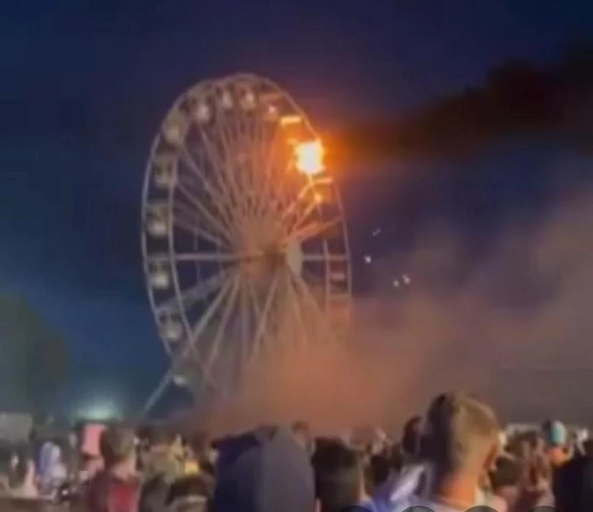 Watch: Ferris wheel catches fire at German festival, over 20 injured ...