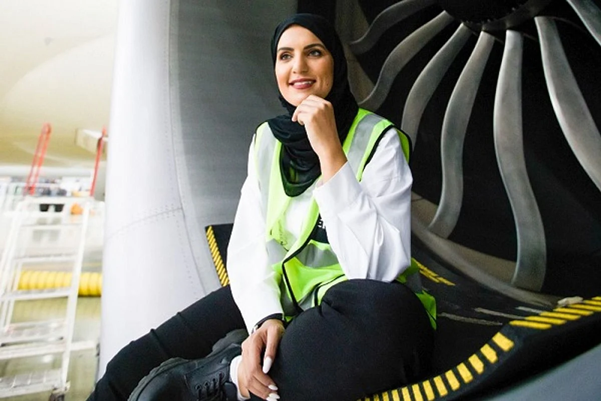 UAE's first female aviation engineer urges women to break the glass ...