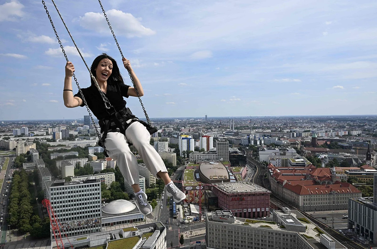 'Flying over Berlin' on Europe's highest swing | Khaleej Times