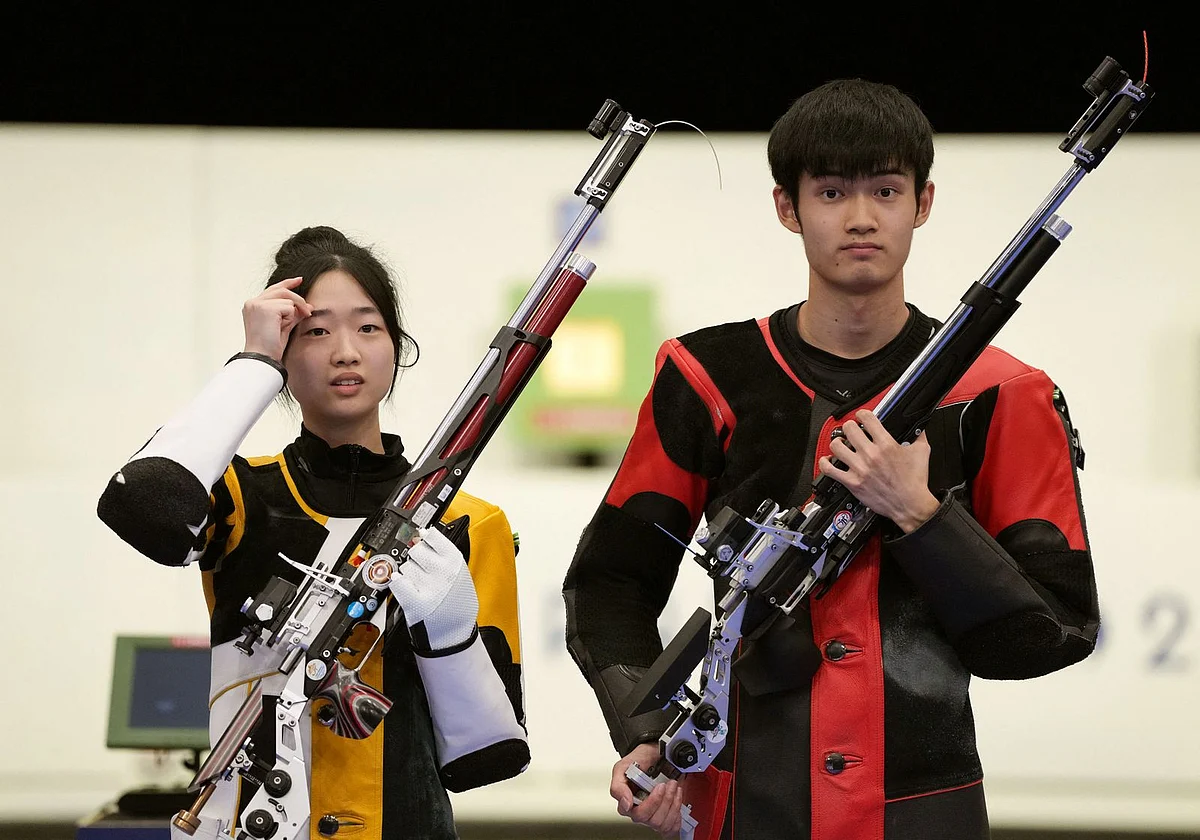 China's Huang and Sheng win first gold of Paris Games | Khaleej Times